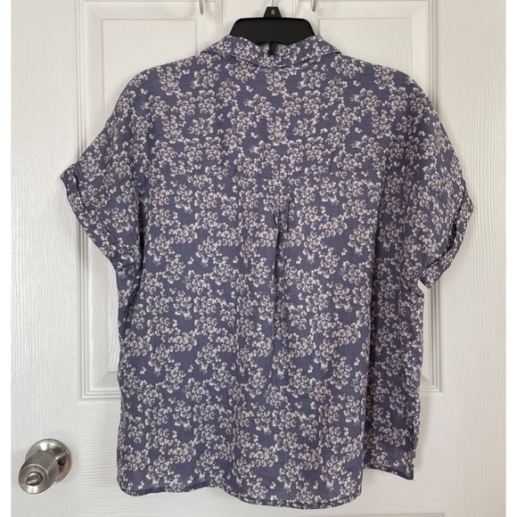 Rachel Zoe | Tops | Rachel Zoe Floral Linen Button Down Shirt | Poshmark